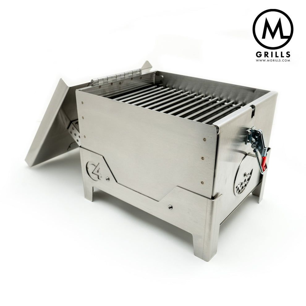 C4 Portable Charcoal Grill – USA Made – M Grills & Blazn Grills